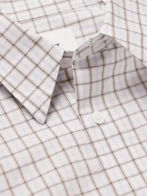 Nn07 Quinsy 50070 Checked Organic Cotton-poplin Shirt
