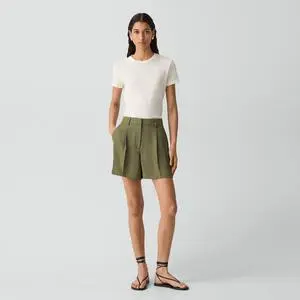 Theory Button Detailed Shorts For Women