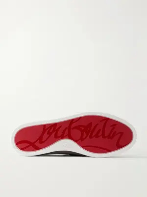 CHRISTIAN LOUBOUTIN Chambeliboat Nubuck Loafers - Gray