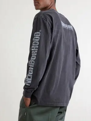 NEIGHBORHOOD Logo-print Cotton-jersey T-shirt
