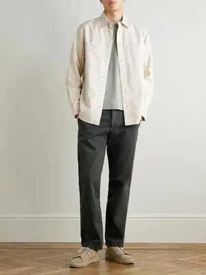 Nn07 Colby 50065 Organic Cotton And Hemp-blend Shirt