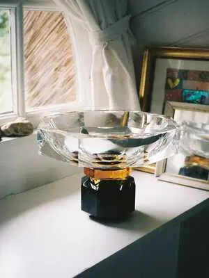 REFLECTIONS COPENHAGEN Arizona Crystal Bowl - Orange
