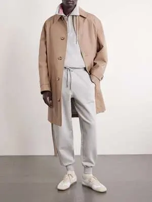 AMI Paris Logo-embroidered Cotton-french Terry Sweatpants
