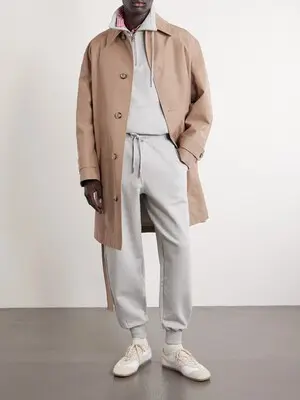 AMI Paris Logo-embroidered Cotton-french Terry Sweatpants