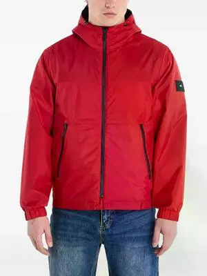 Tommy Hilfiger Reversible Hooded Jacket With Color-block Panel