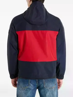 Tommy Hilfiger Reversible Hooded Jacket With Color-block Panel