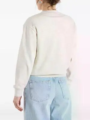 Calvin Klein Embroidered Logo Sweatshirt - Neutrals