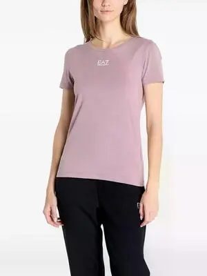 EA7 Logo Print Crewneck T-shirt