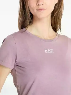 EA7 Logo Print Crewneck T-shirt