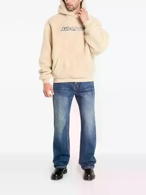 KARL KANI Teddy Hoodie - Neutrals
