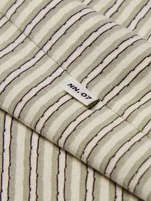 Nn07 Lionel 30046 Striped Cotton-jersey T-shirt - Green