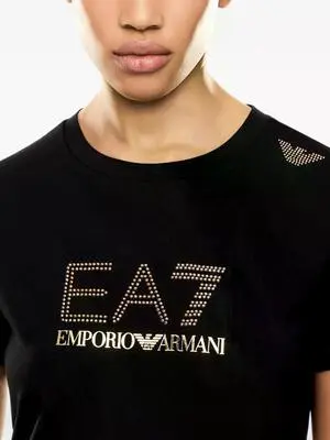 EA7 Crewneck Mini Dress With Logo Detail