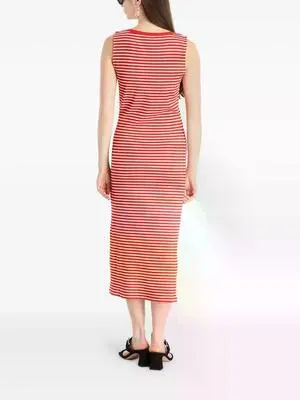 Tommy Hilfiger Striped Maxi Dress - Red