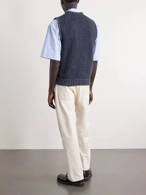 CORRIDOR Open-knit Cotton Vest