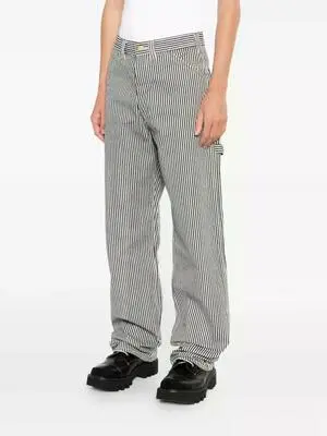 SUGAR CANE JEANS Striped Jeans With Button Fly
