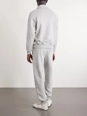 AMI Paris Logo-embroidered Half-zip Sweater