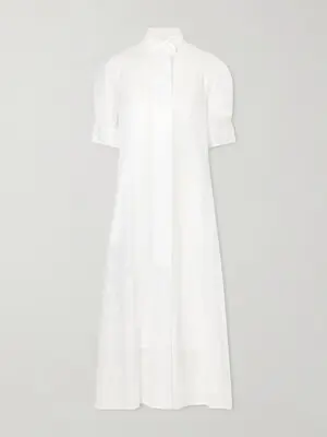 Thierry Colson Venetia Broderie Anglaise Cotton Midi Dress