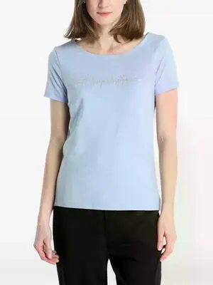 EA7 Rhinestone Logo T-shirt - Blue