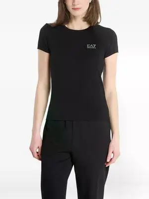 EA7 Logo Print T-shirt - Black