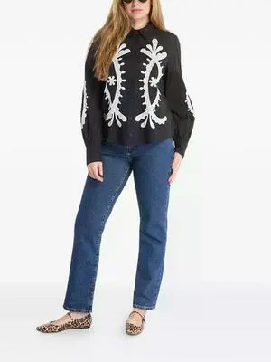 Desigual Embroidered Long-sleeve Shirt