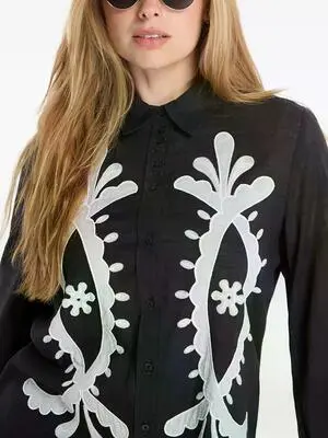 Desigual Embroidered Long-sleeve Shirt