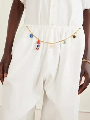 Stella McCartney Embellished Cotton-crepe Balloon Pants