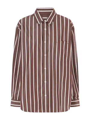 MATTEAU MATTEAU Striped Organic Cotton-Poplin Shirt