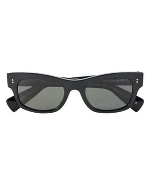 Oliver Spencer Sonia D-frame Acetate Sunglasses - Black