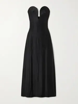 Rabanne Strapless Stretch-jersey Midi Dress