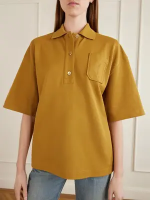 Saint Laurent Cotton-piqué Polo Shirt