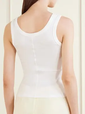 FLORE FLORE Hillie Organic Cotton-jersey Tank Top