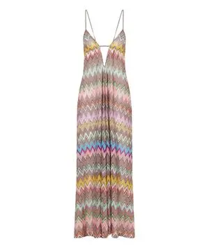 Missoni Striped Metallic Crochet-knit Coverup - Multi