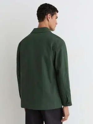 REISS Cotton-canvas Four-pocket Chore Jacket