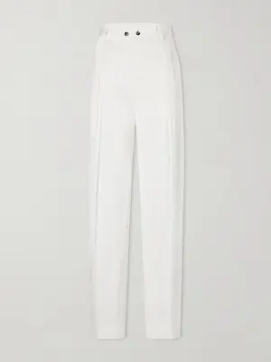 Bottega Veneta Straight-leg Cotton-blend Trousers
