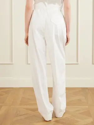 Bottega Veneta Straight-leg Cotton-blend Trousers