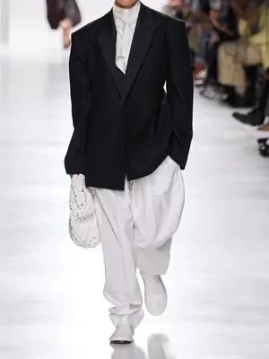 Bottega Veneta Straight-leg Cotton-blend Trousers