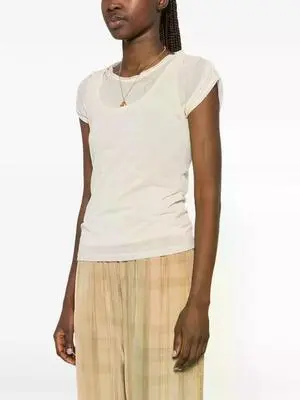 Pinko Layered-effect Short-sleeve T-shirt - Neutrals