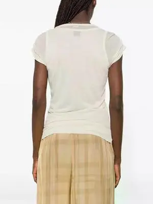 Pinko Layered-effect Short-sleeve T-shirt - Neutrals