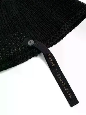 FORME D'EXPRESSION Knitted Mesh Beanie Hat