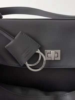 Balenciaga Rodeo Medium Leather Shoulder Bag - Gray