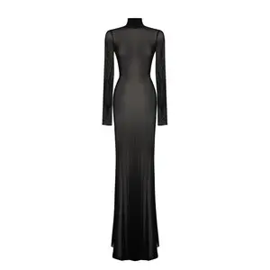 SANCTUMUM Kenza Mesh Maxi Dress