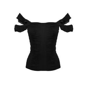 SANCTUMUM Toulouse Off-the-shoulder Flutter Sleeve Top