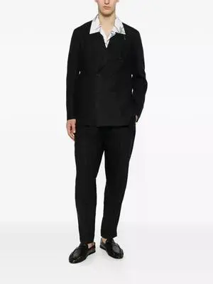 SANTANIELLO Double-breasted Peak-lapel Suit