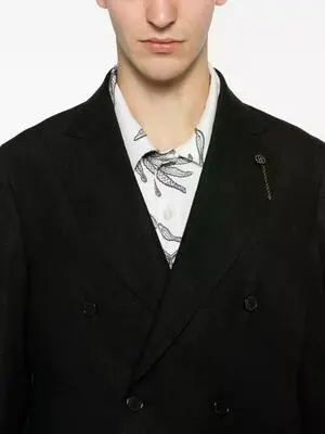 SANTANIELLO Double-breasted Peak-lapel Suit