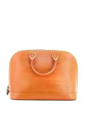 LOUIS VUITTON Vintage Alma Handbag Epi Leather Pm Satchel - Brown