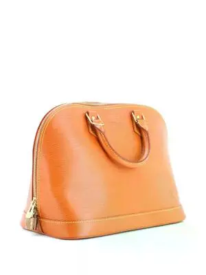 LOUIS VUITTON Vintage Alma Handbag Epi Leather Pm Satchel - Brown