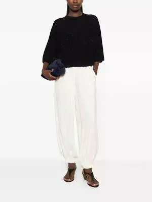 Fabiana Filippi Sequin Embellished Crew Neck Sweater