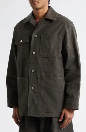 SONG FOR THE MUTE Cotton Moleskin Barn Jacket