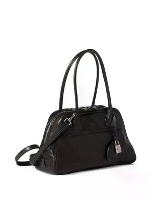 Miu Miu Vivant Nappa Leather Bowling Bag - Black
