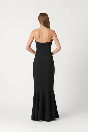 Shoshanna Strapless Stretch Crepe Stephanie Gown